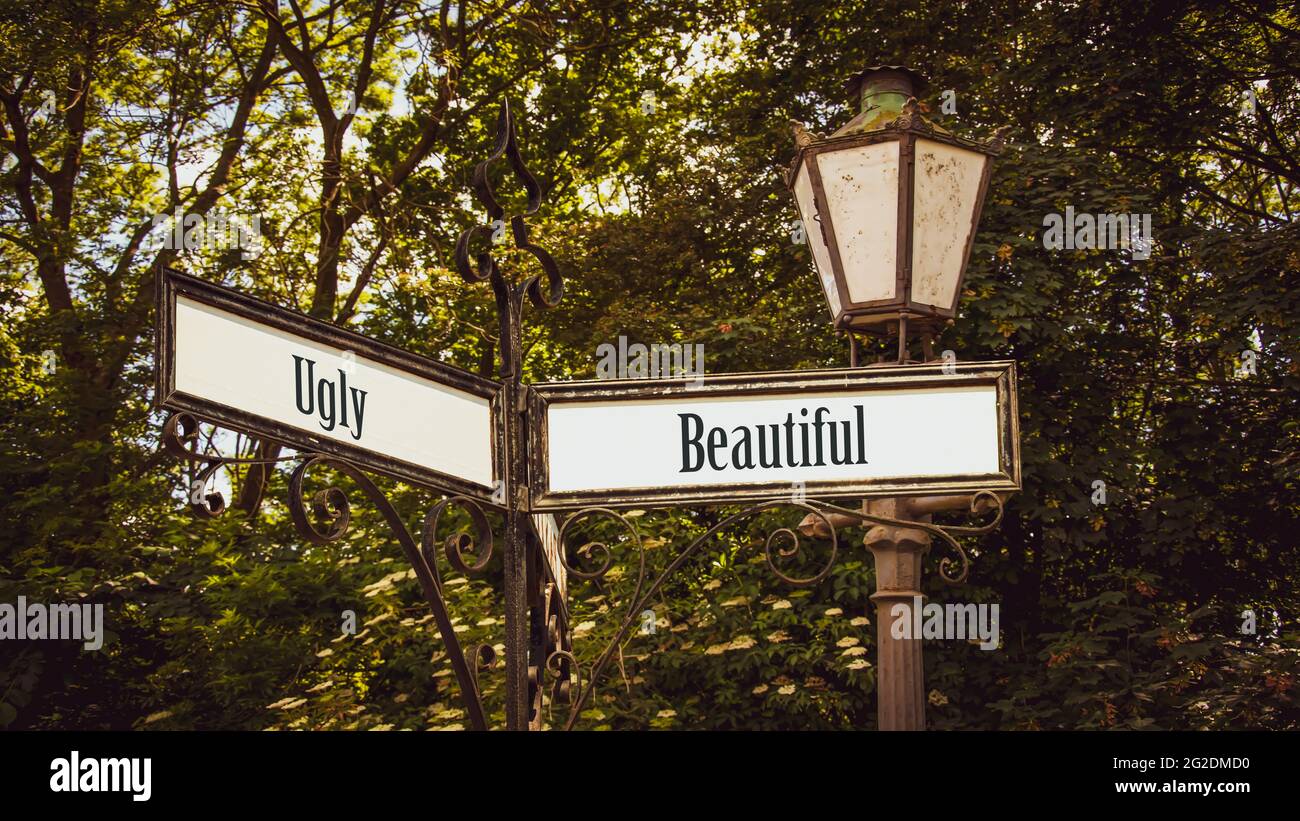 Ugly vs beautiful hi-res stock photography and images - Alamy