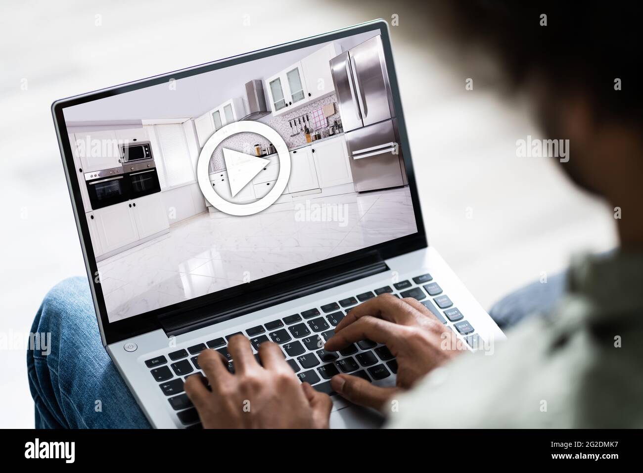 Virtual Open House Showing Or Online Tour Stock Photo - Alamy