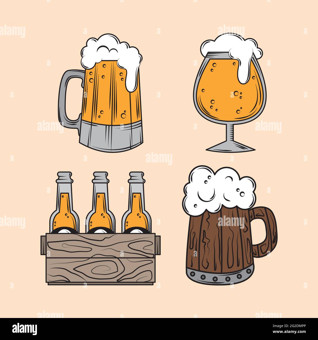 beer in vector style Stock Vector Image & Art - Alamy
