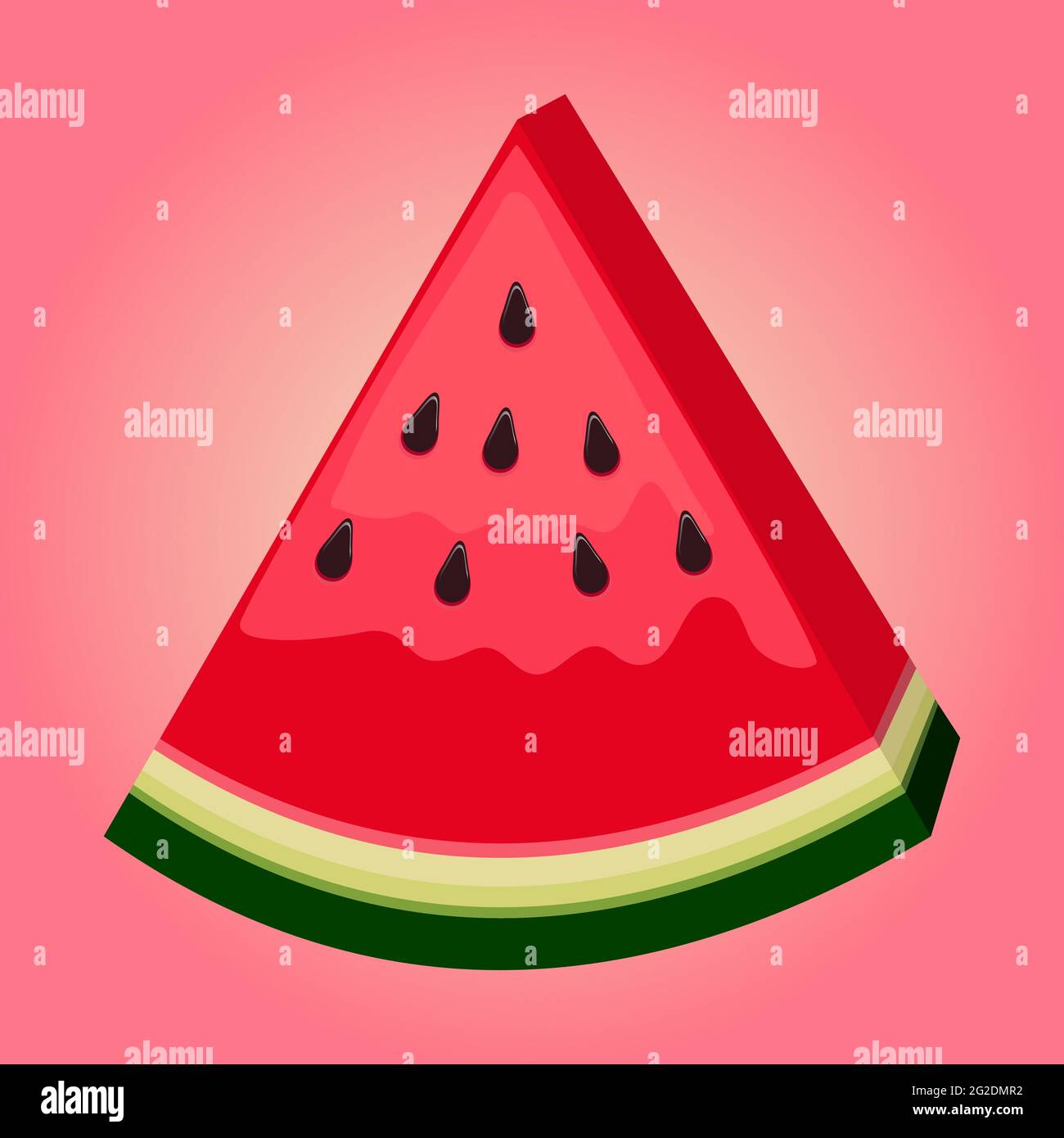 Watermelon triangle Stock Vector Images - Alamy