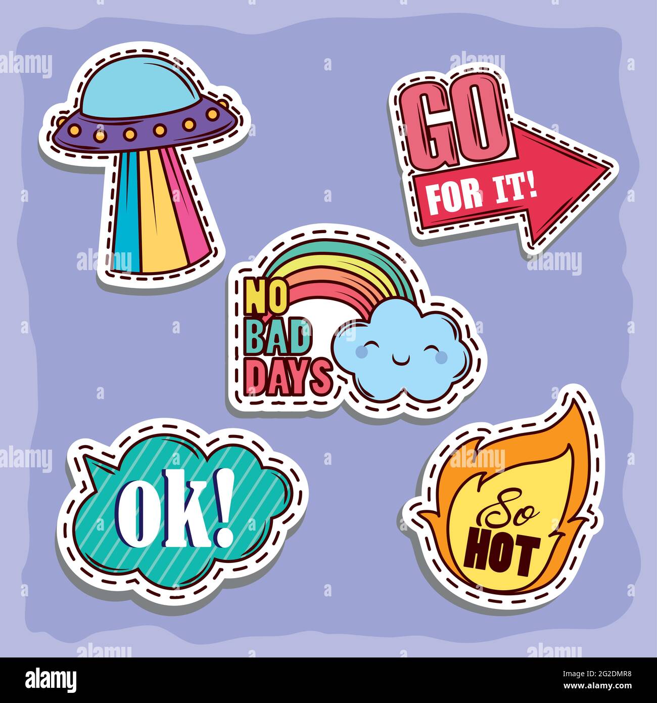 patches or sticker set Stock Vector Image & Art - Alamy