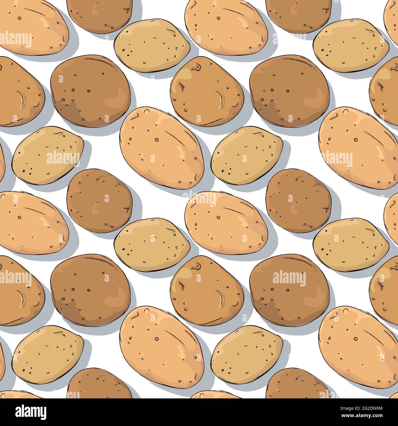 Potato pattern vector vectors hi-res stock photography and images - Alamy