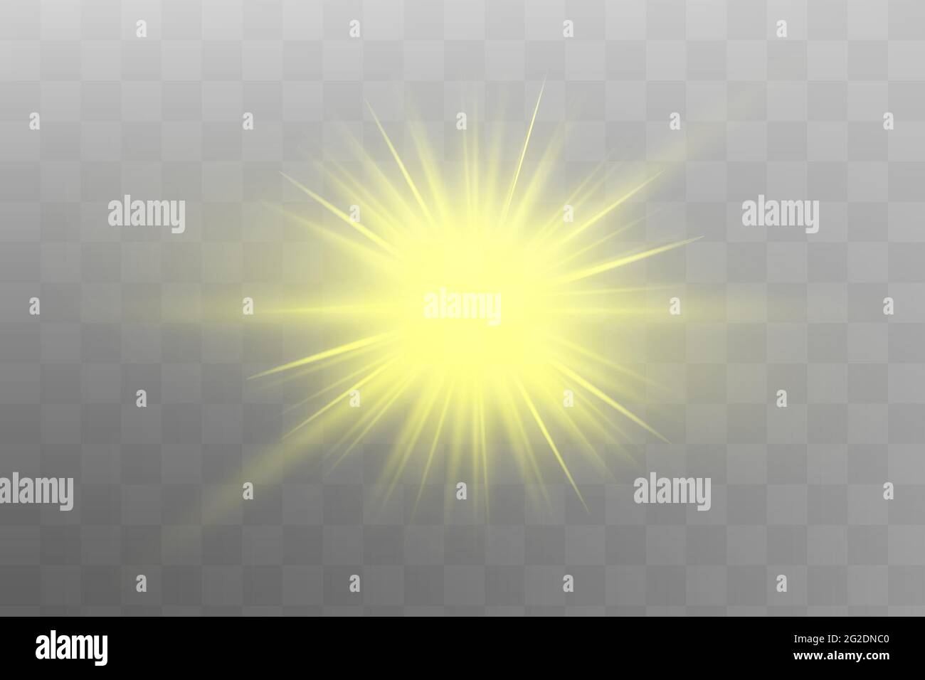 Glow isolated yellow light effect, lens flare Stock Vector Image & Art ...