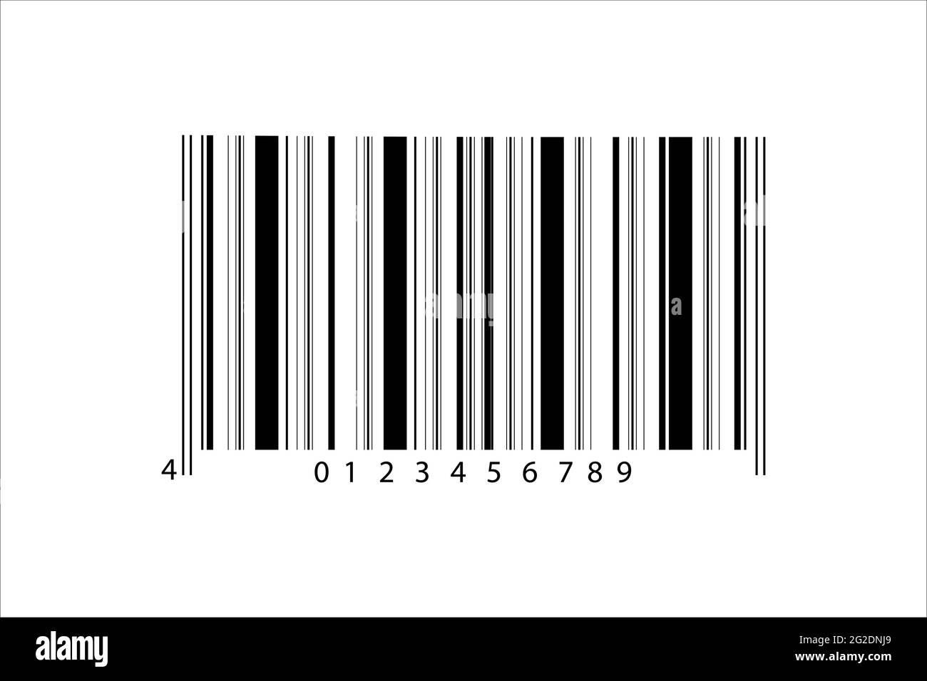 Realistic bar code icon. A modern simple flat barcode. Marketing, the ...