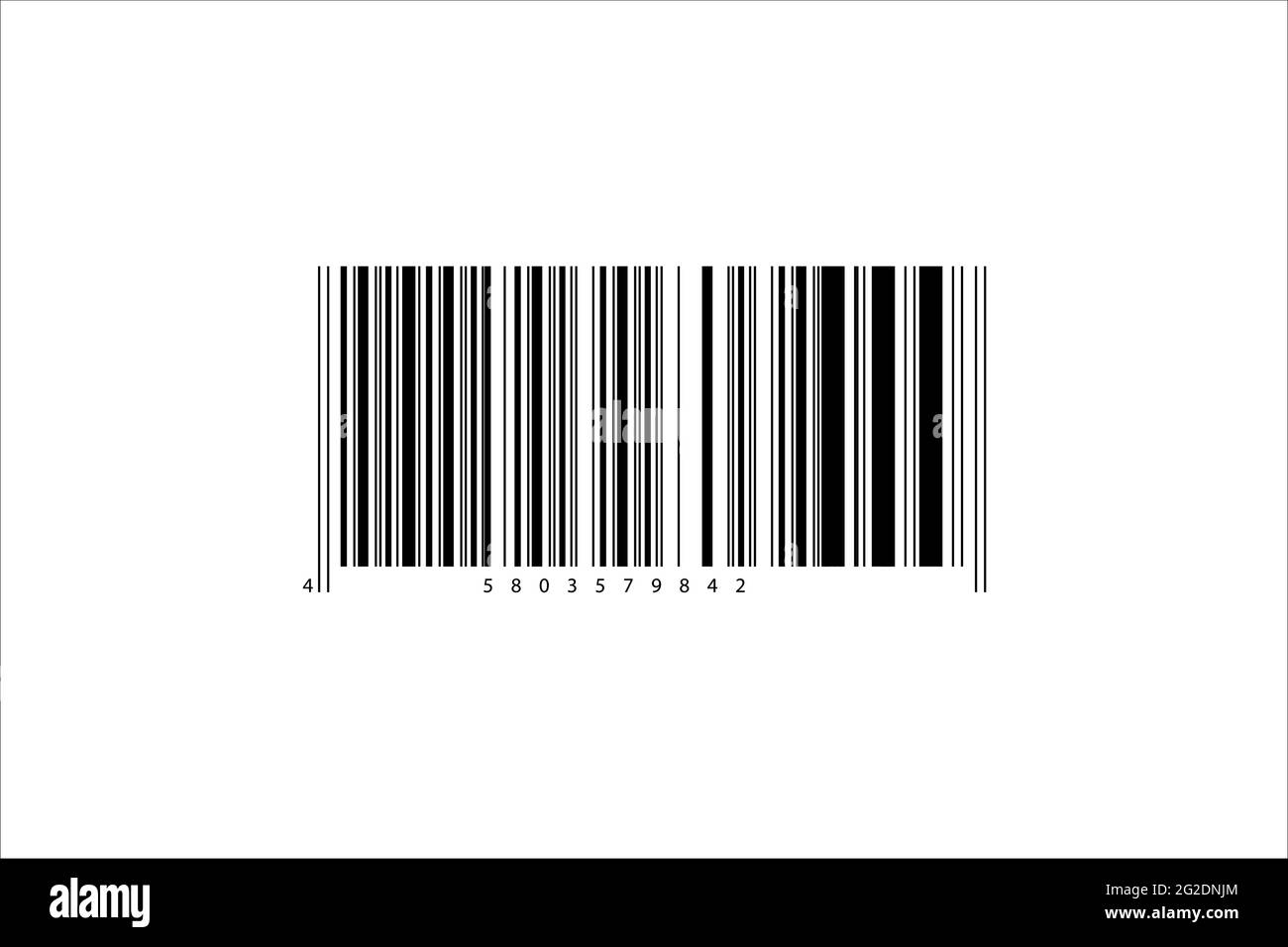 Realistic bar code icon. A modern simple flat barcode. Marketing, the ...