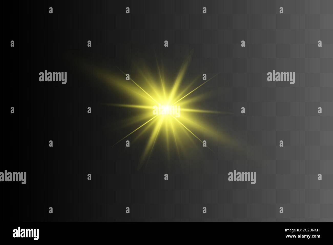 Glow isolated yellow light effect, lens flare Stock Vector Image & Art ...