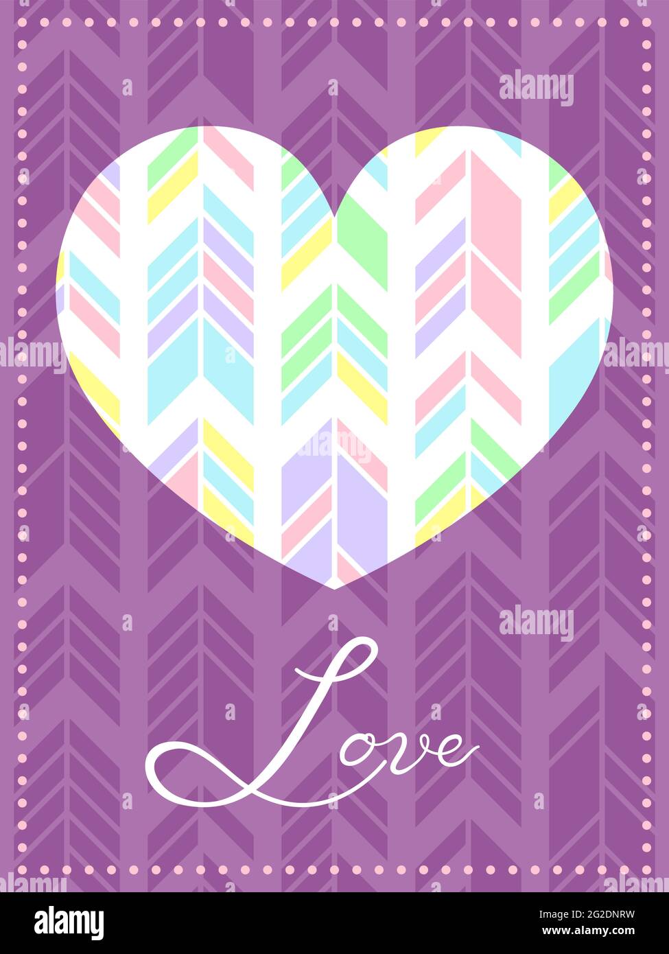 Purple Chevron Frame
