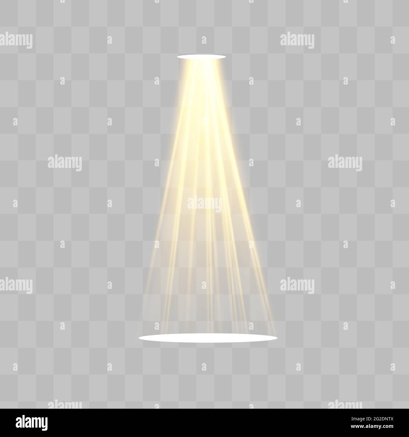 Vector spotlight. Light effect.Glow isolated yellow transparent light ...