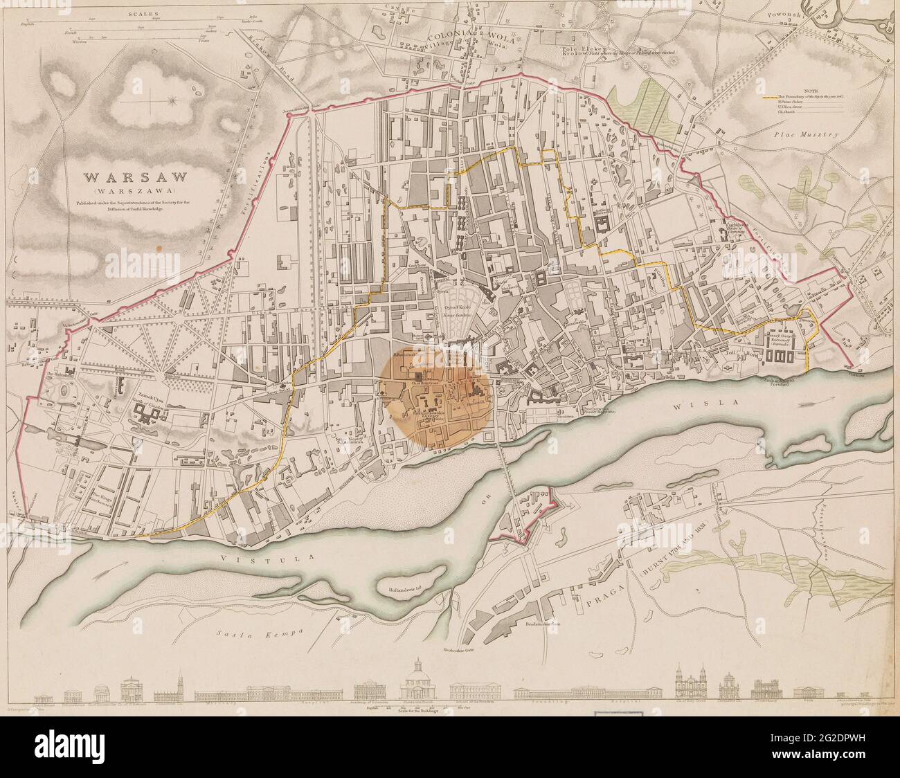 Warsaw Map Printable Detailed Map Poster Vector & Photo (Free Trial)