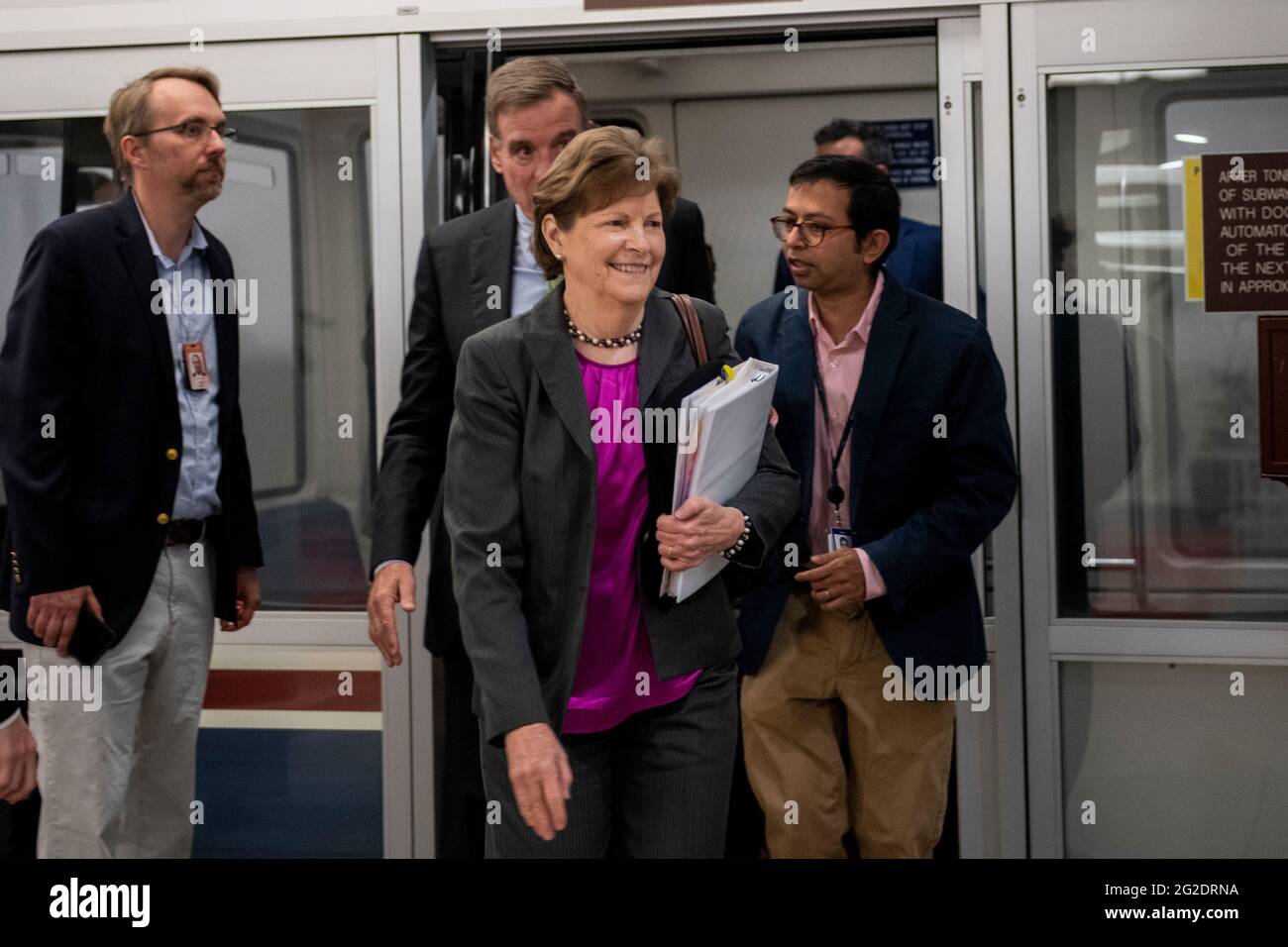 United States Senator Jeanne Shaheen (Democrat of New Hampshire), front ...