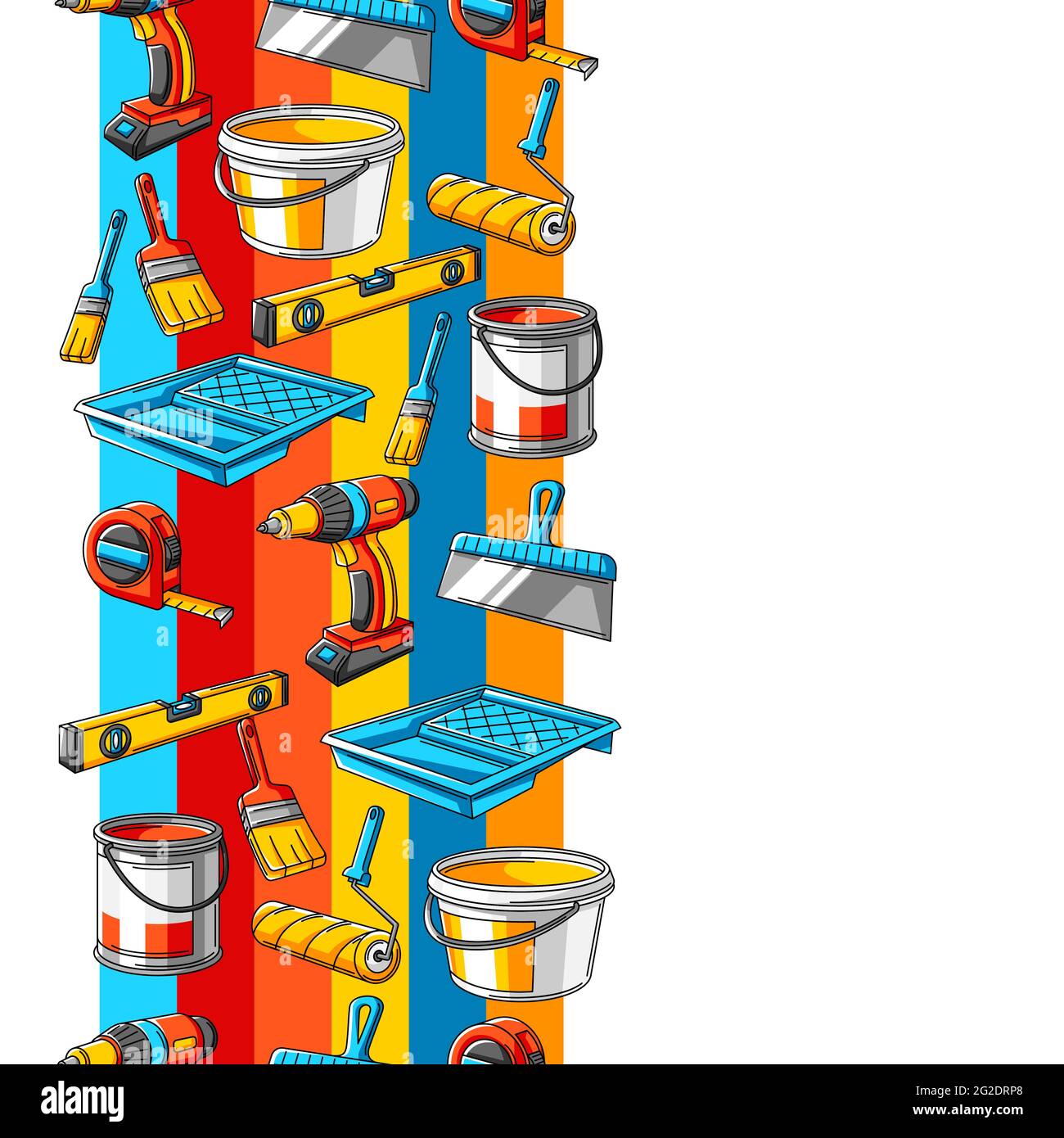 Construction tools seamless pattern vector hi-res stock photography and ...