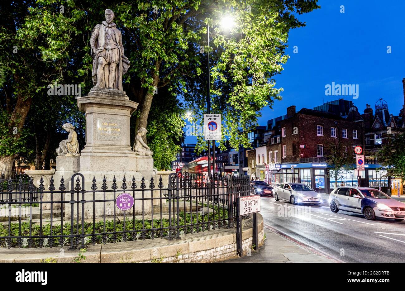 Islington At Night London UK Stock Photo - Alamy