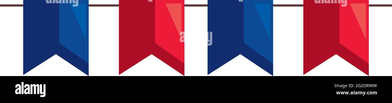 French banner pennant Stock Vector Image & Art - Alamy