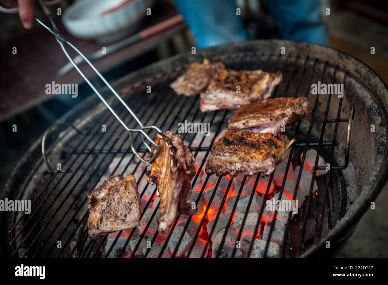 Lamb Meat Barbecue Stock Photo - Alamy
