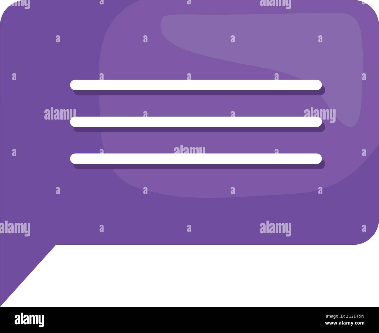 Purple communication bubble Stock Vector Image & Art - Alamy