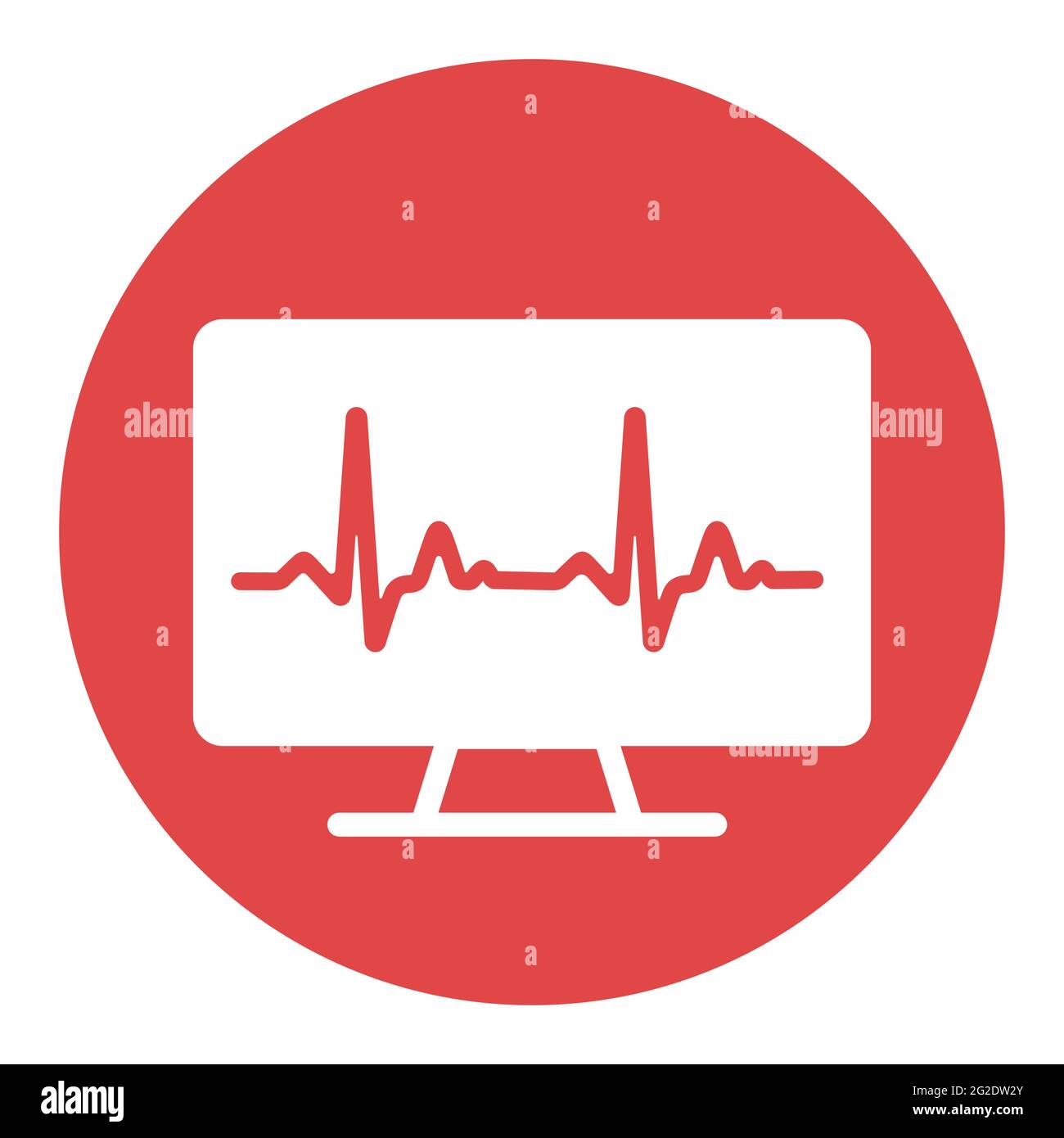 Computer diagnostics vector white glyph icon. Medicine and healthcare ...
