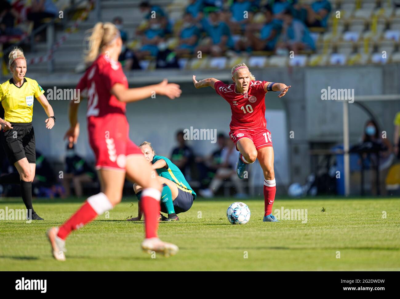 Horsens Stadium, Horsens, Denmark. 10th June, 2021. Denmark's Pernille ...