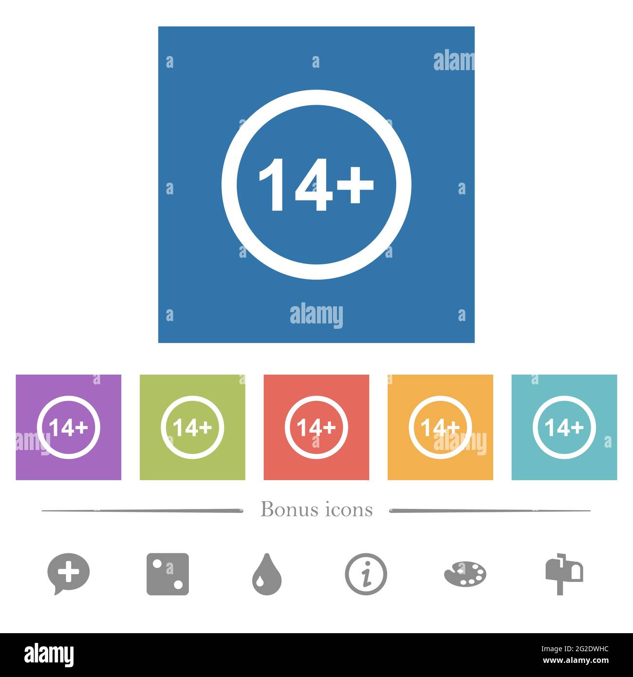 Allowed above 14 years only flat white icons in square backgrounds. 6 ...