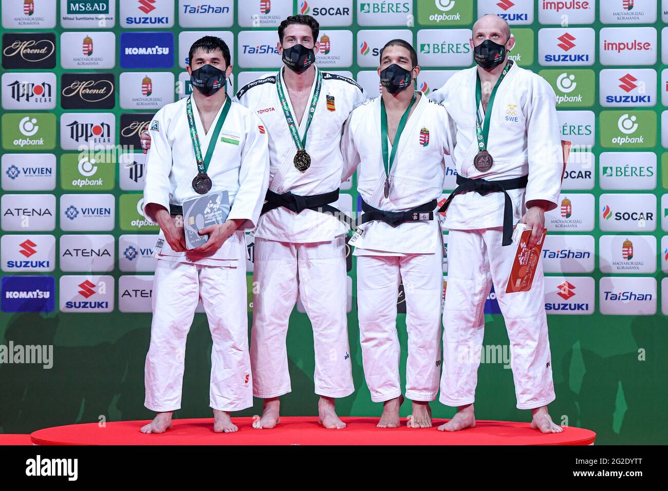 BUDAPEST, HUNGARY - JUNE 10: Davlat Bobonov of Uzbekistan winner of the ...
