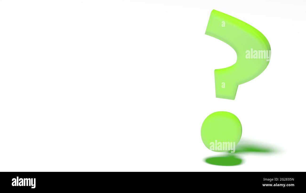 Green question mark hi-res stock photography and images - Alamy