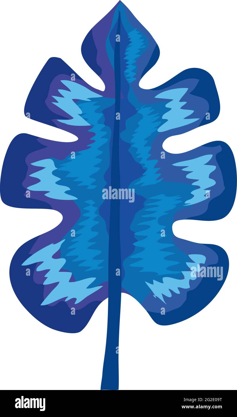 blue leaf icon Stock Vector Image & Art - Alamy