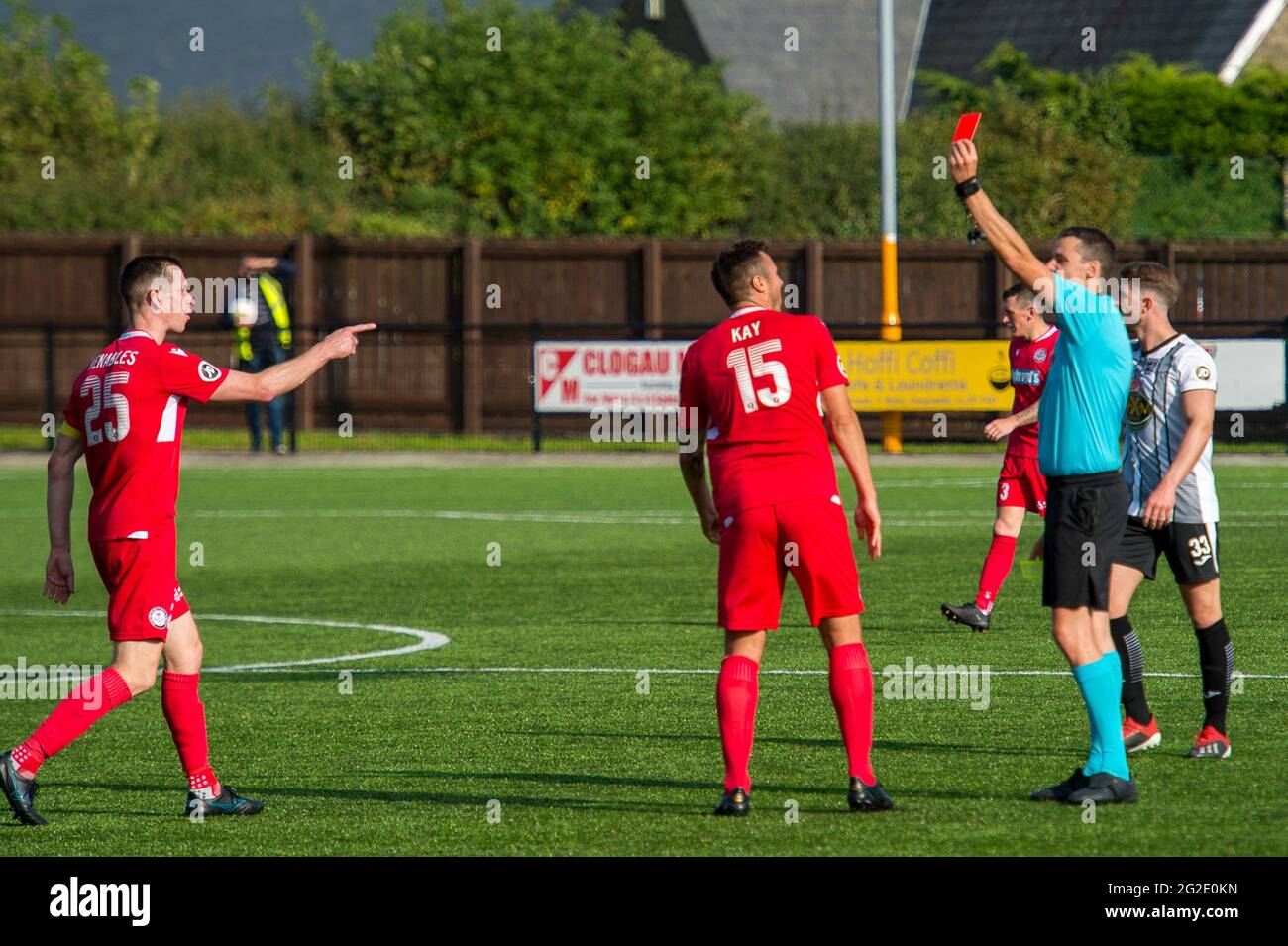 Bala, Wales. 20 September 2020. JD Cymru Premier match between Bala ...