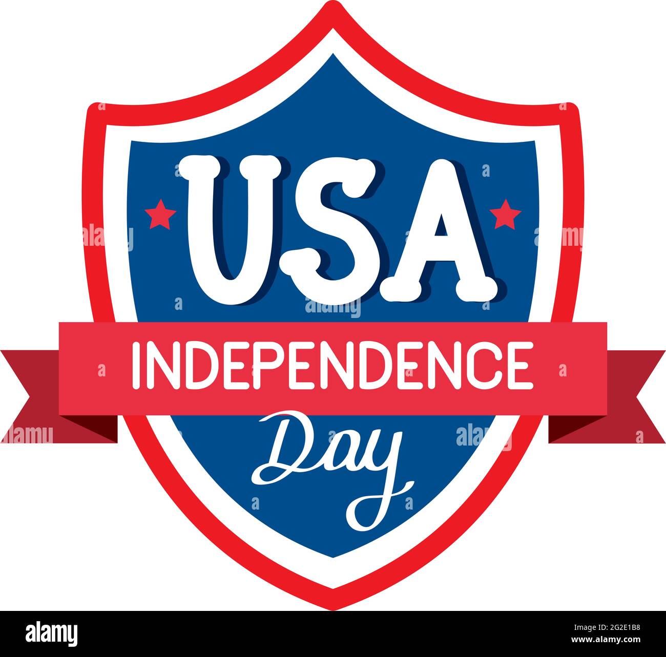 Independence day shield Stock Vector Image & Art - Alamy