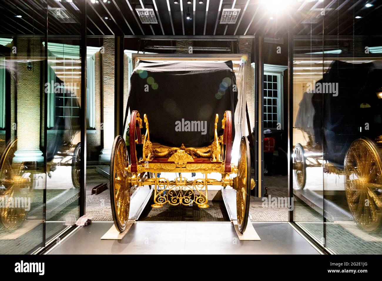 Amsterdam, Netherlands. 10th June, 2021. The golden coach of the Dutch ...
