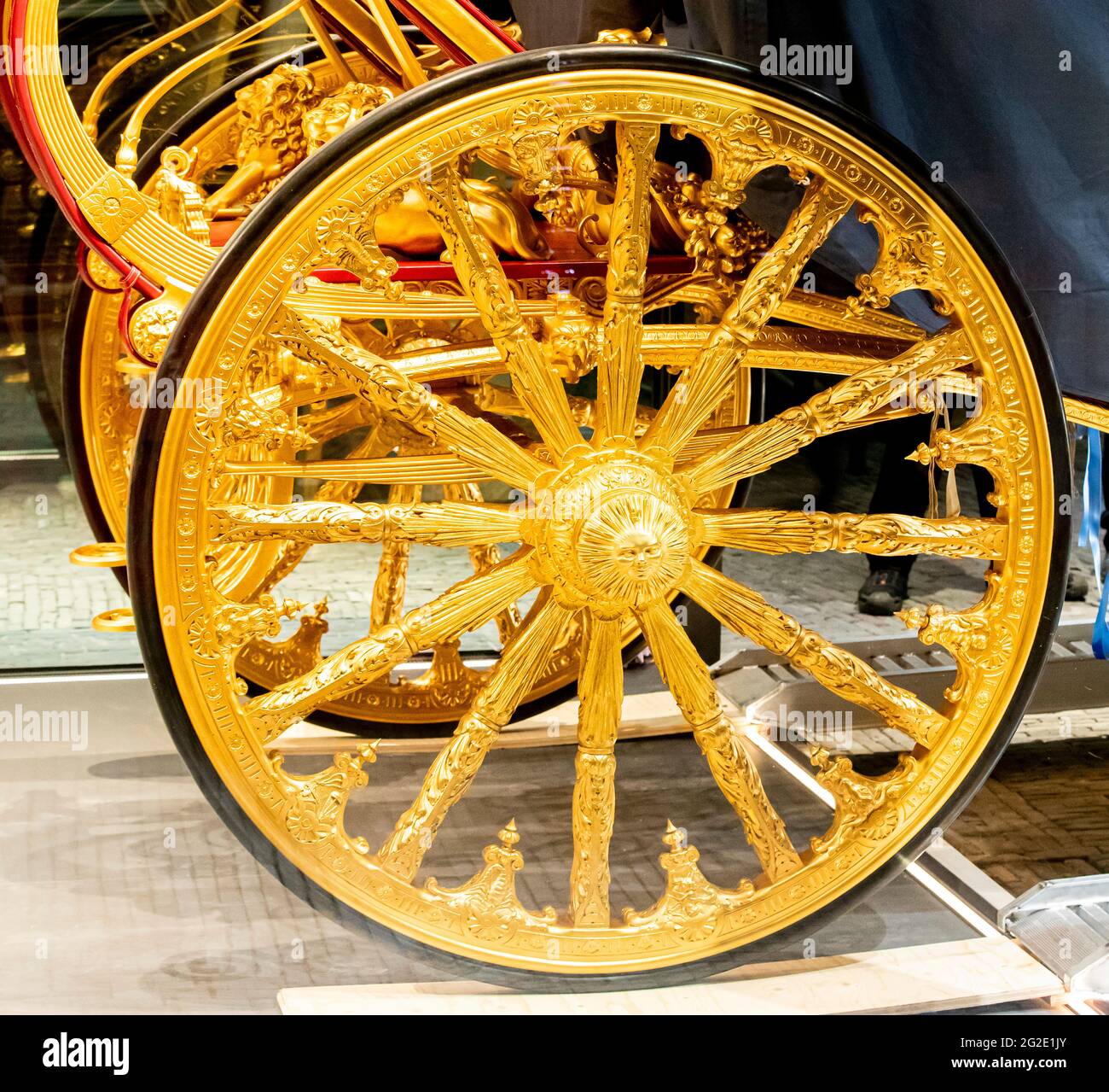 Amsterdam, Netherlands. 10th June, 2021. The golden coach of the Dutch ...
