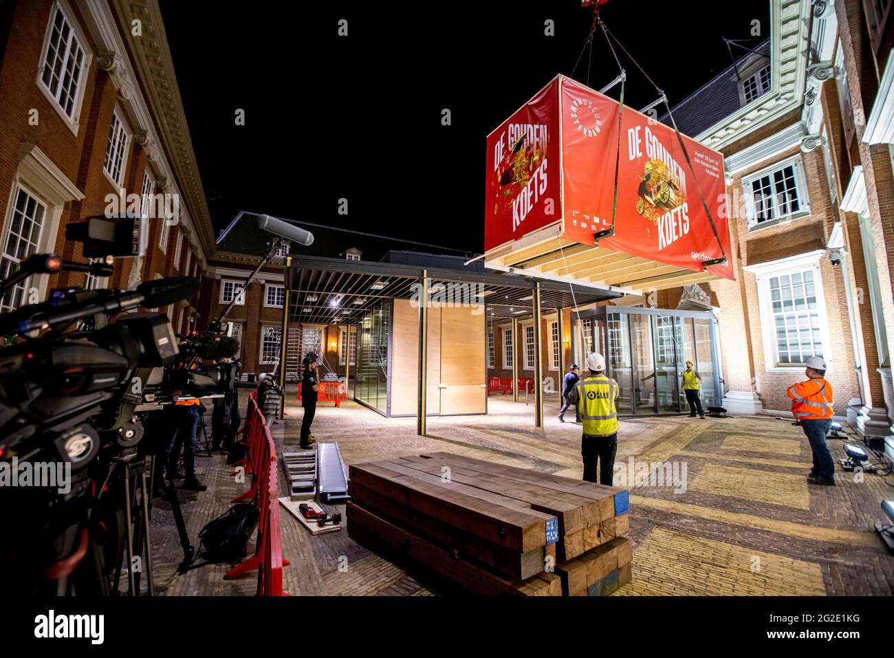 Amsterdam, Netherlands. 10th June, 2021. The golden coach of the Dutch ...