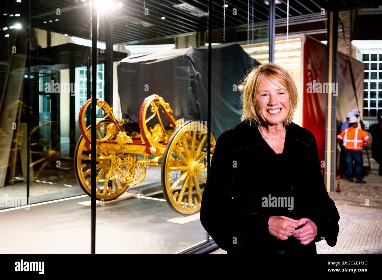 Amsterdam, Netherlands. 10th June, 2021. The golden coach of the Dutch ...