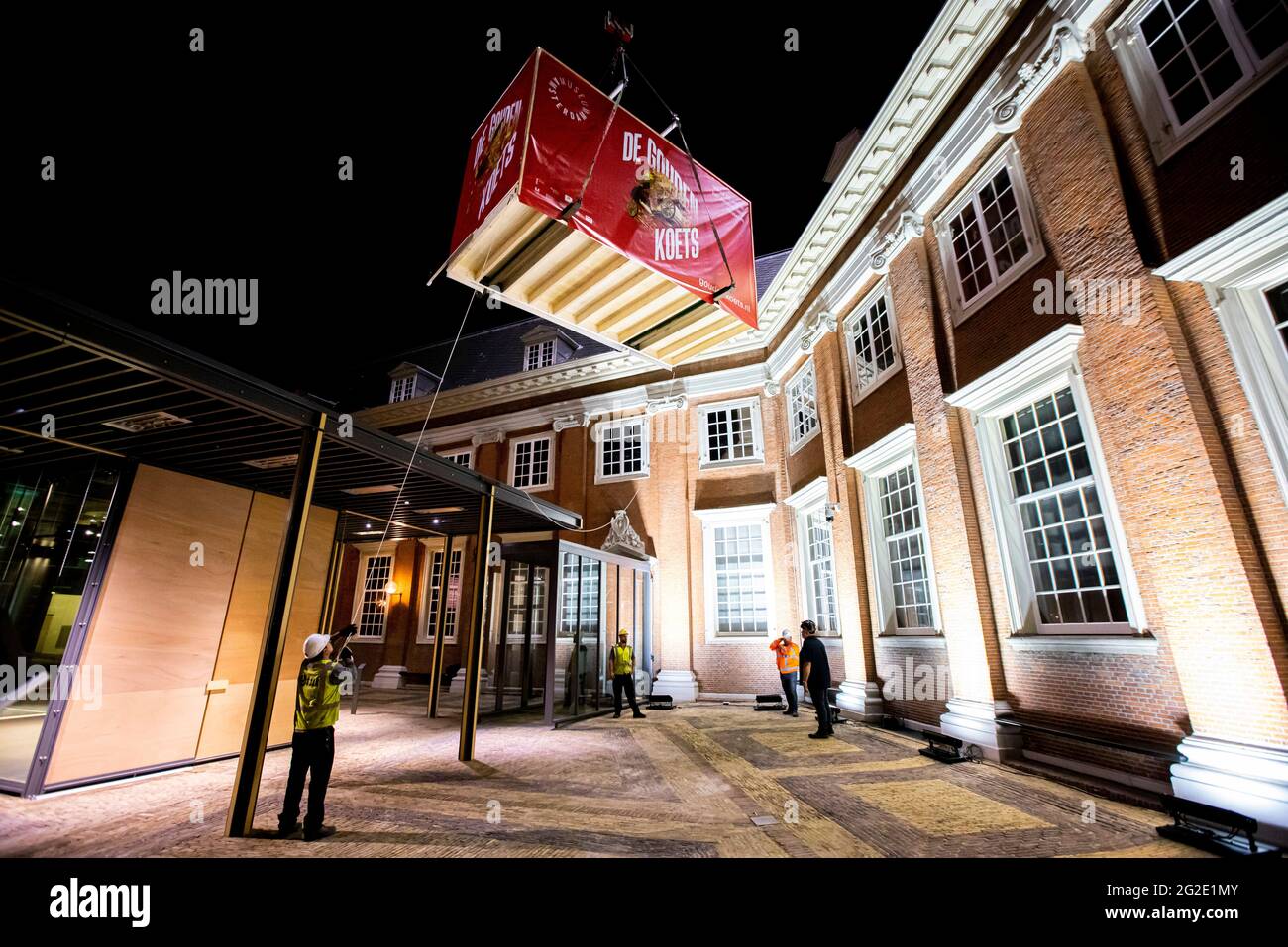 Amsterdam, Netherlands. 10th June, 2021. The golden coach of the Dutch ...