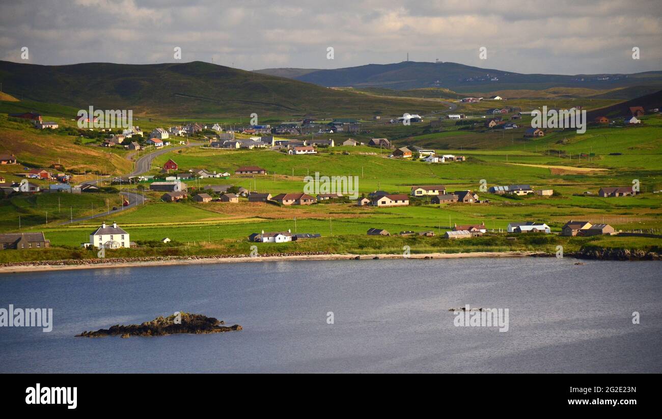 UNITED KINGDOM; SCOTLAND; HOMES ON THE SHETLAND ISLANDS ON THE ...