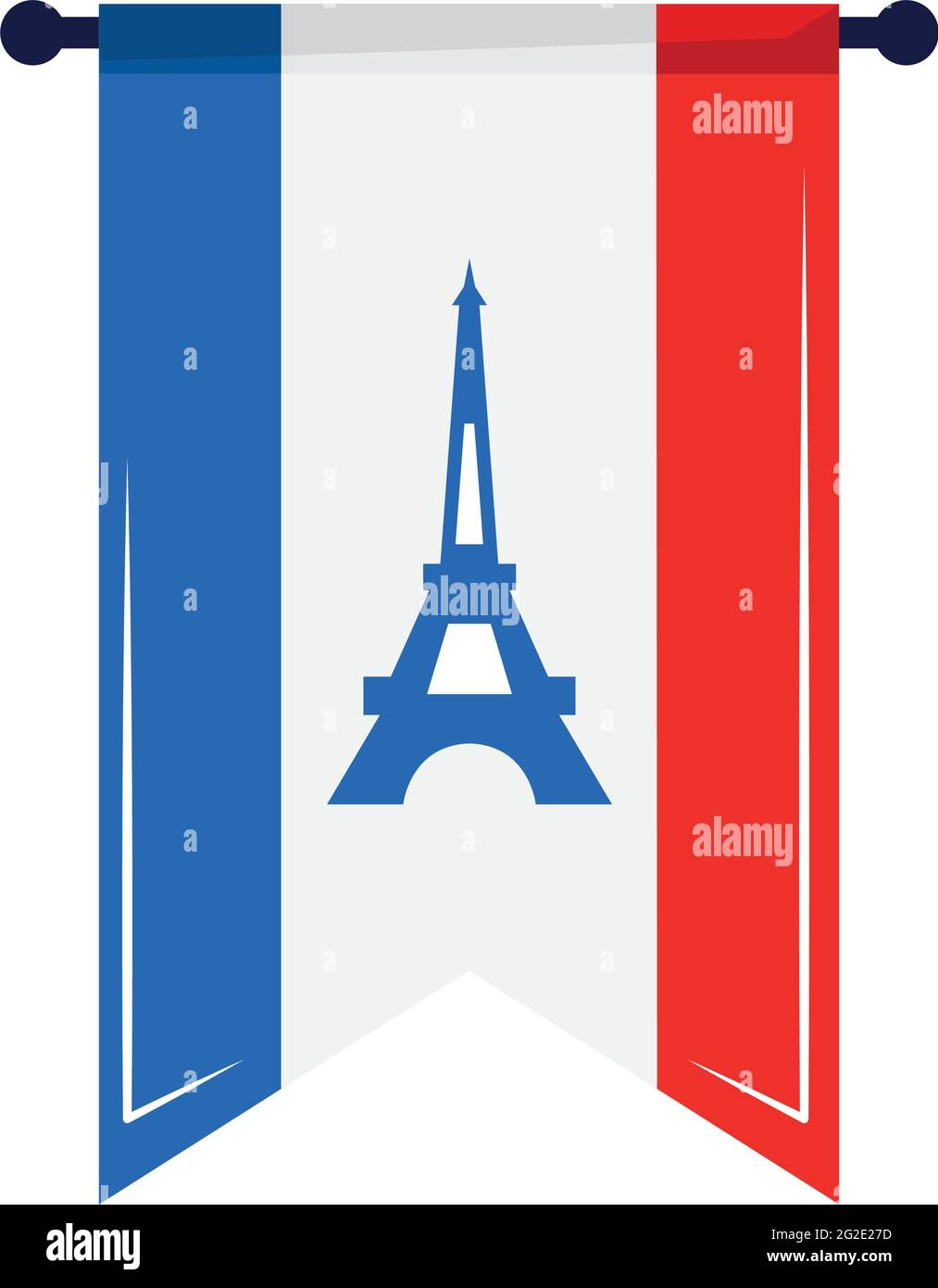 Paris eiffel tower inside flag Stock Vector Image & Art - Alamy