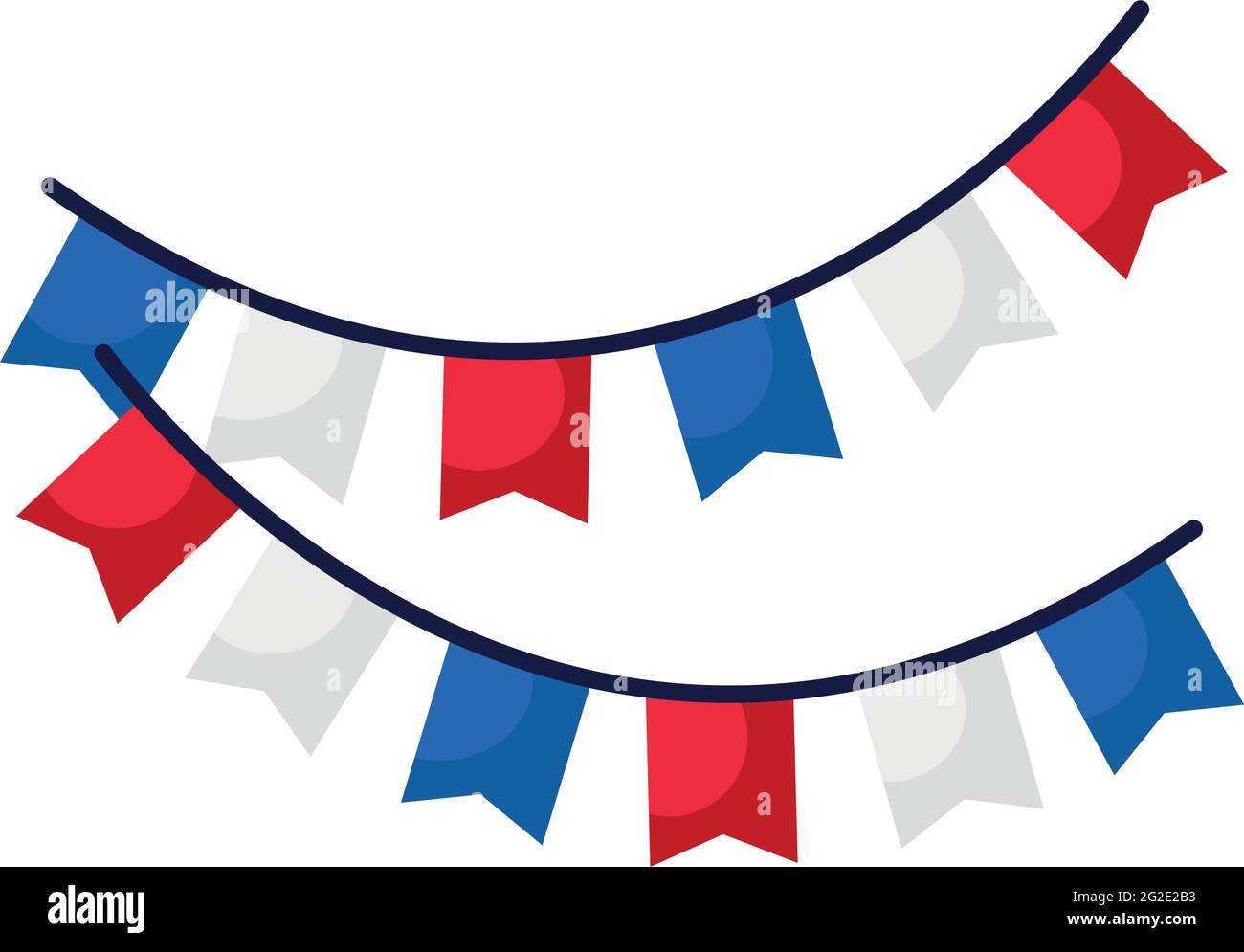 French banner pennant Stock Vector Image & Art - Alamy