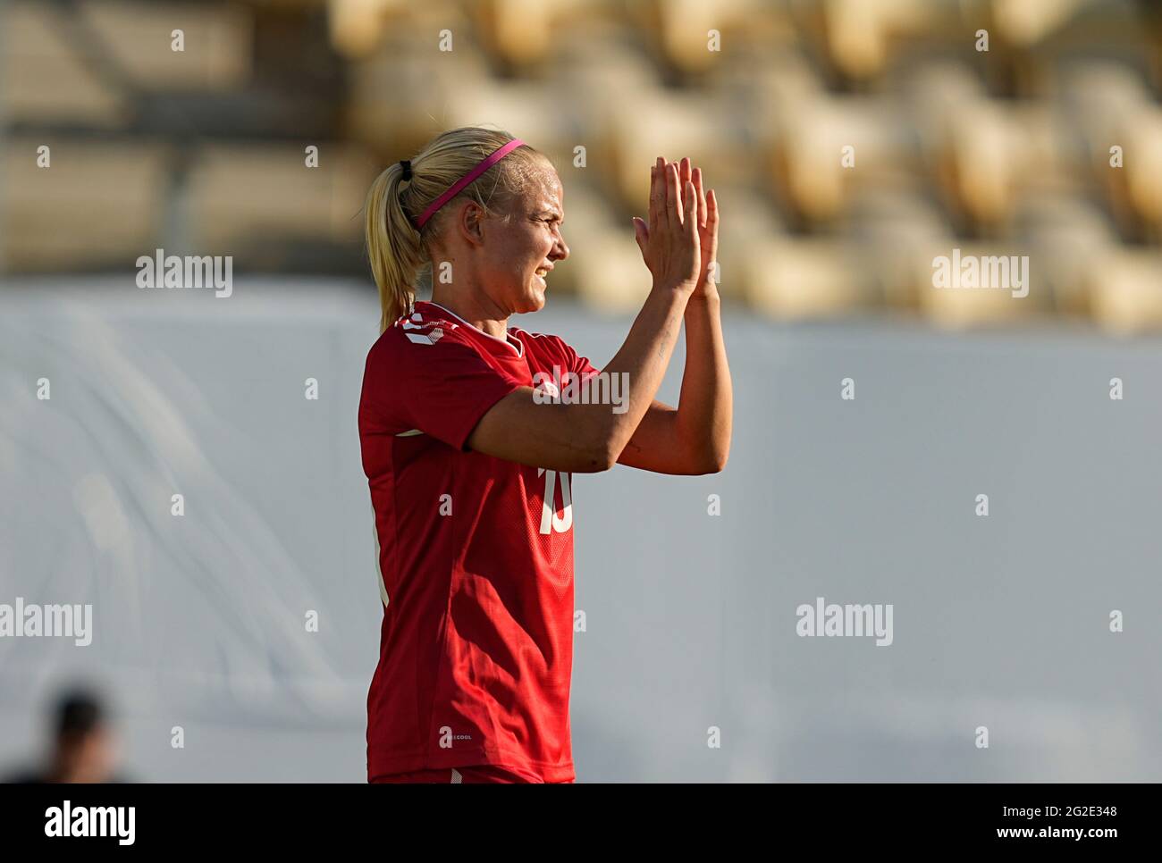 Horsens Stadium, Horsens, Denmark. 10th June, 2021. Denmark's Pernille ...