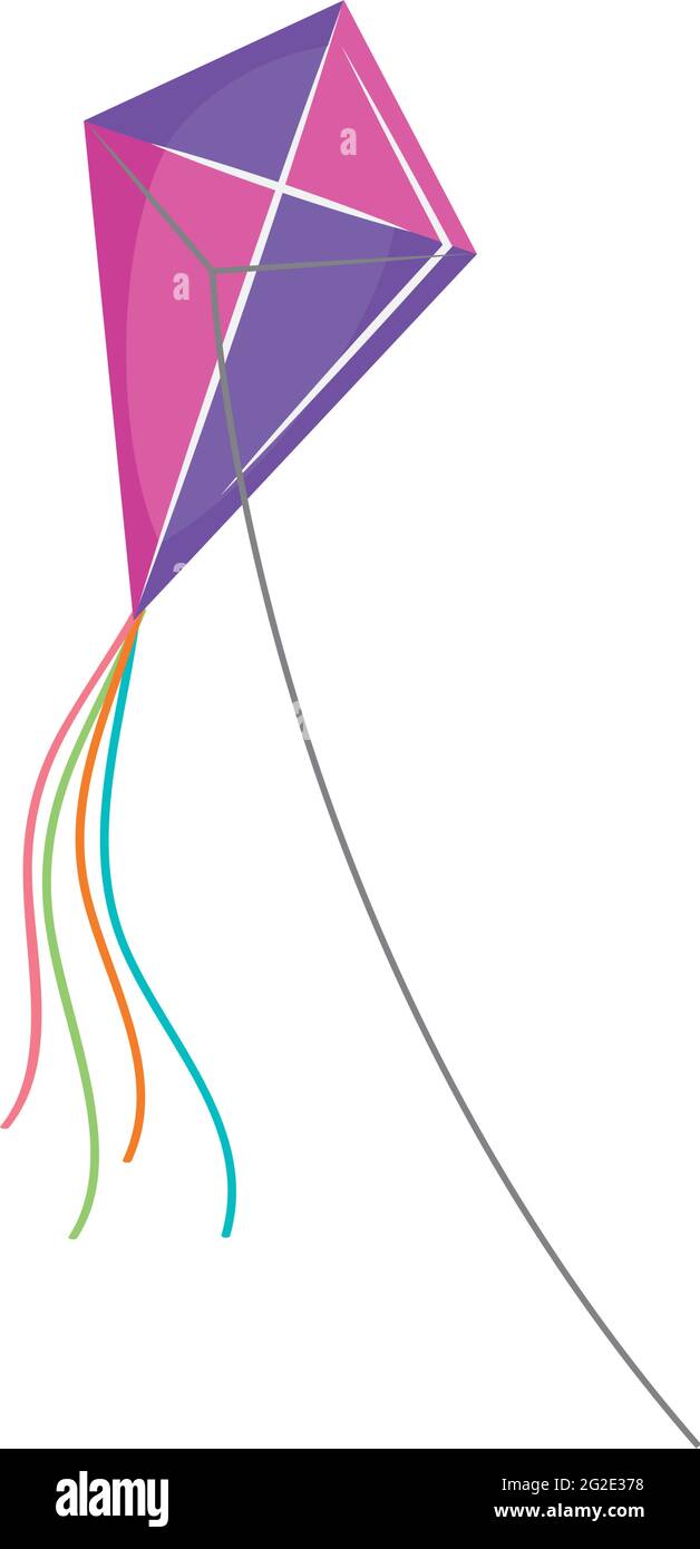 purple kite flying Stock Vector Image & Art - Alamy