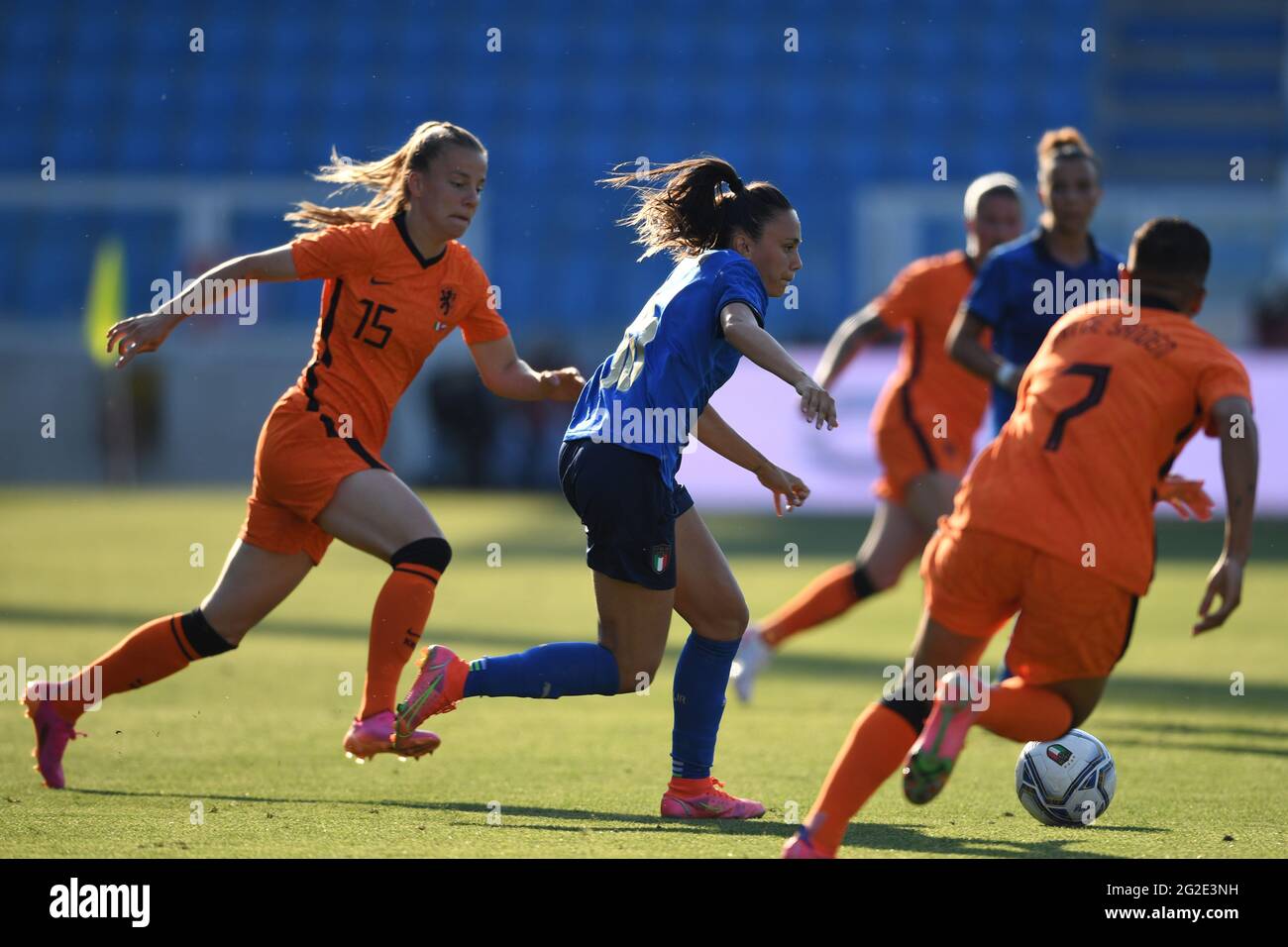 Ferrara, Italy. June 10 2021: Annamaria Serturini (Italy Women)Lynn ...