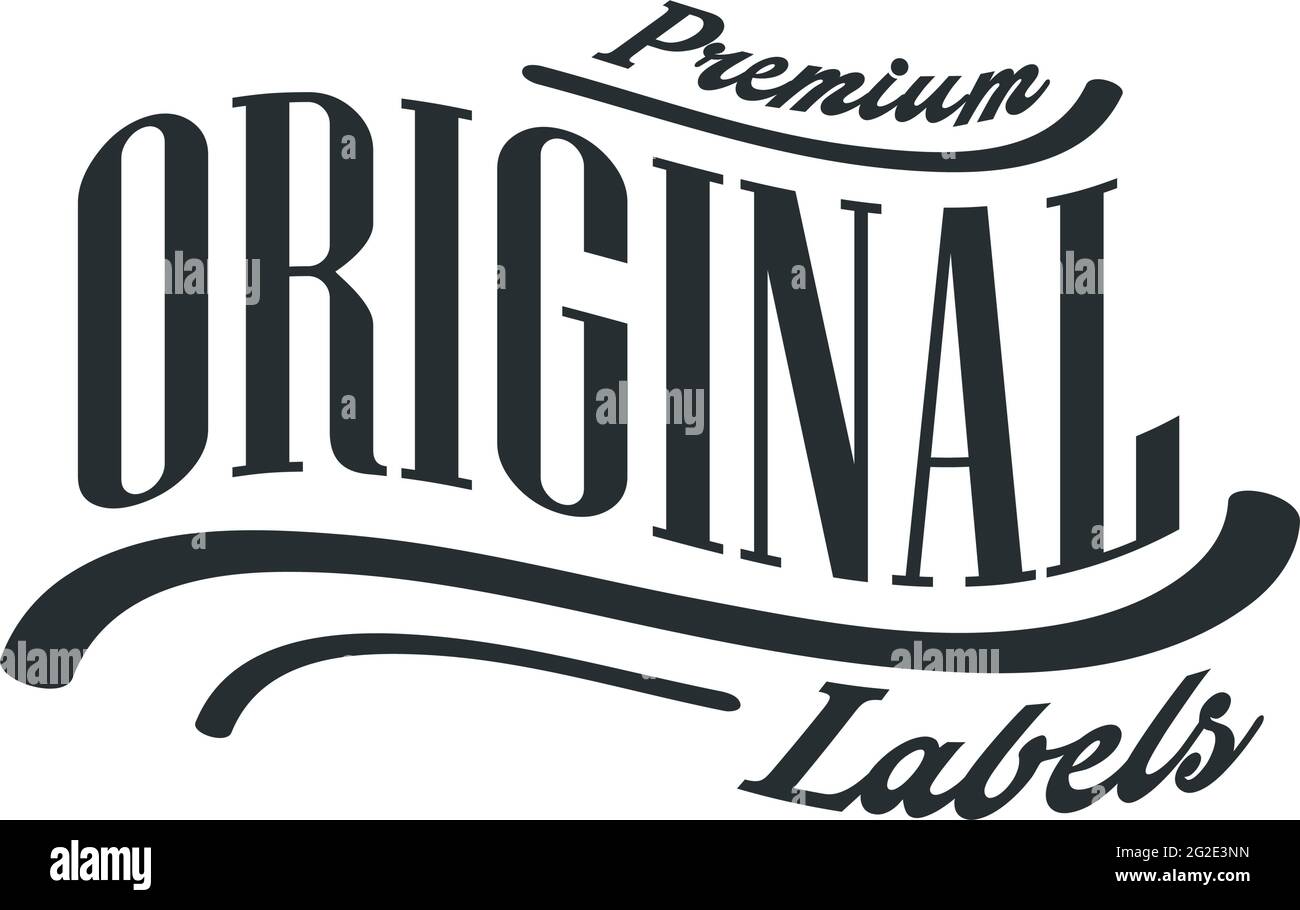 Premium original labels Cut Out Stock Images & Pictures - Alamy