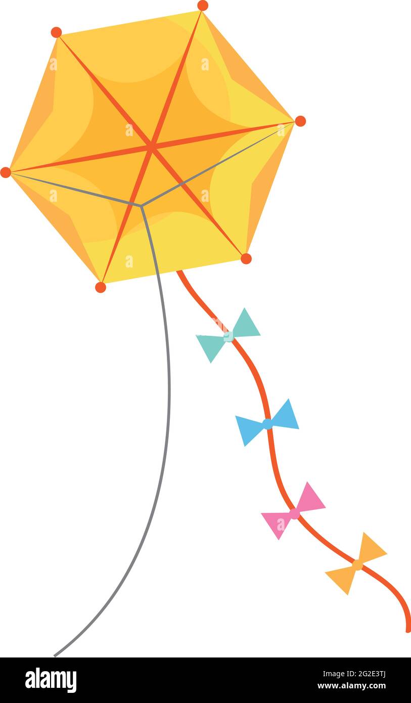 orange kite flying Stock Vector Image & Art - Alamy