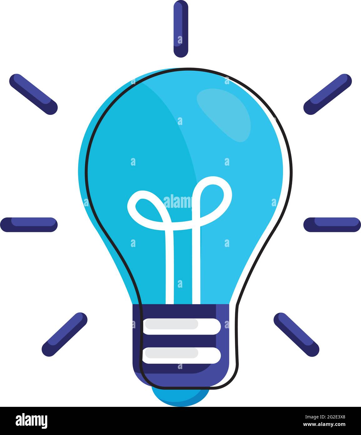 Light bulb icon Stock Vector Image & Art - Alamy