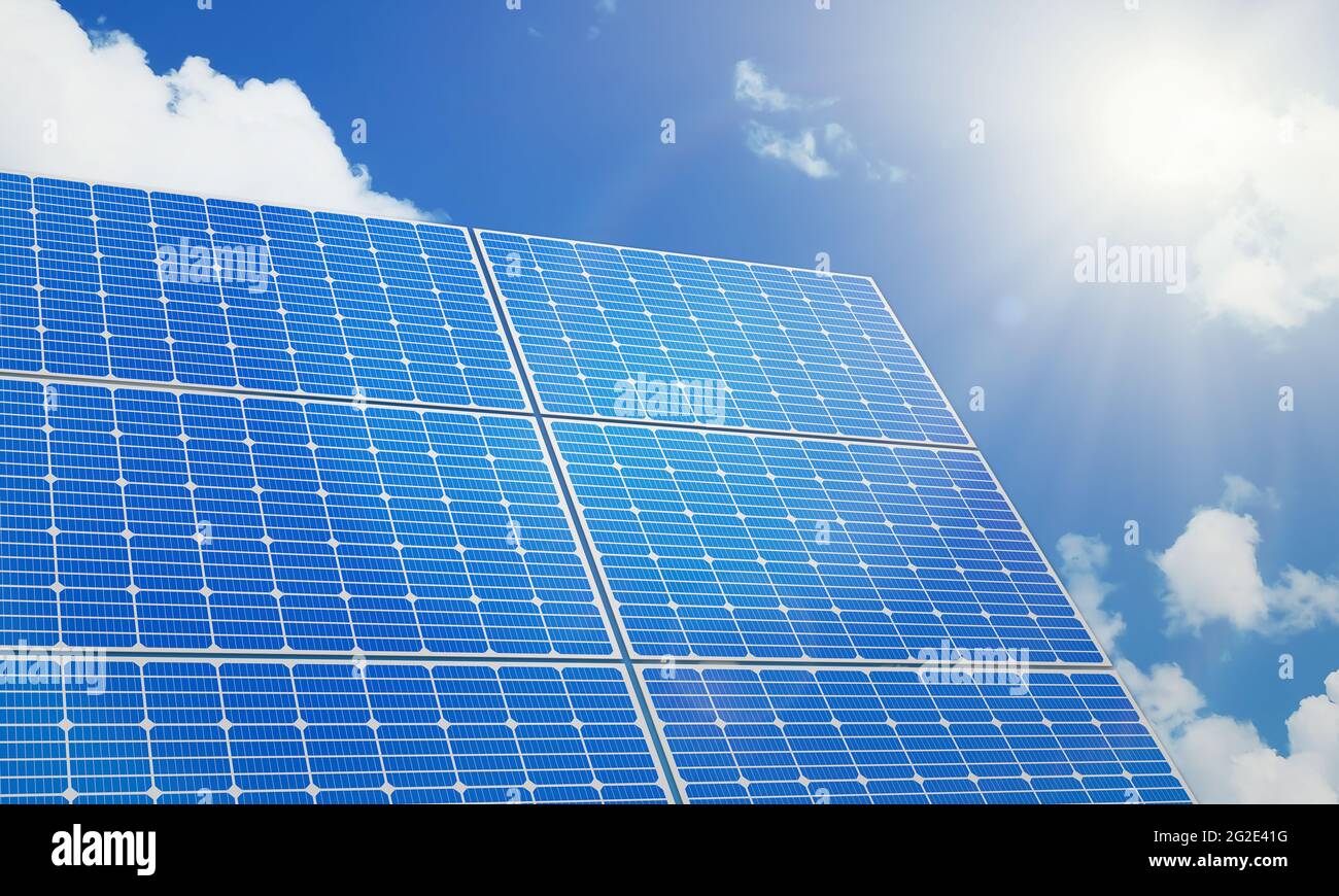 Solar panel 3d render hi-res stock photography and images - Alamy
