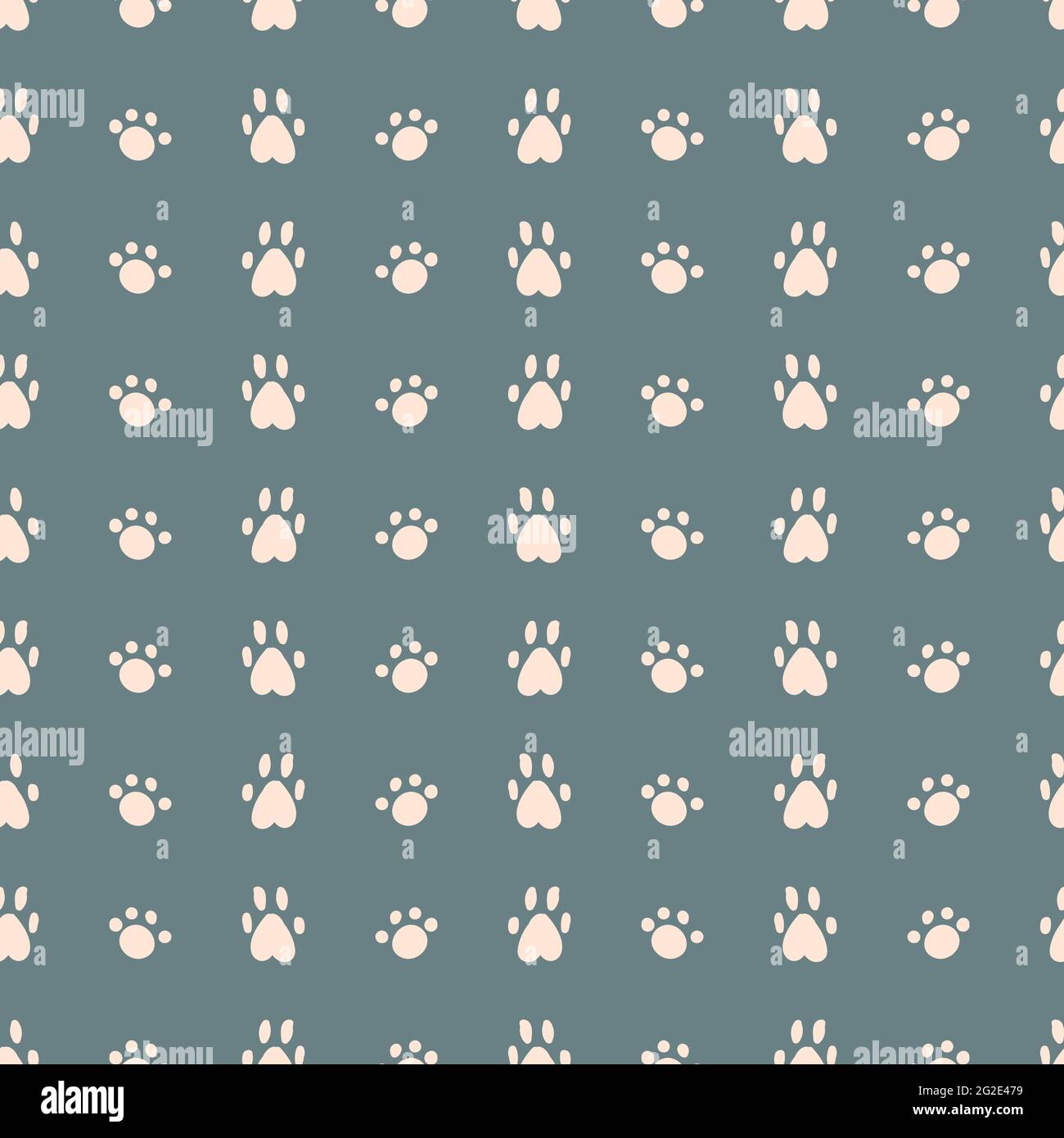 Seamless background paw print gender neutral pattern. Whimsical minimal ...
