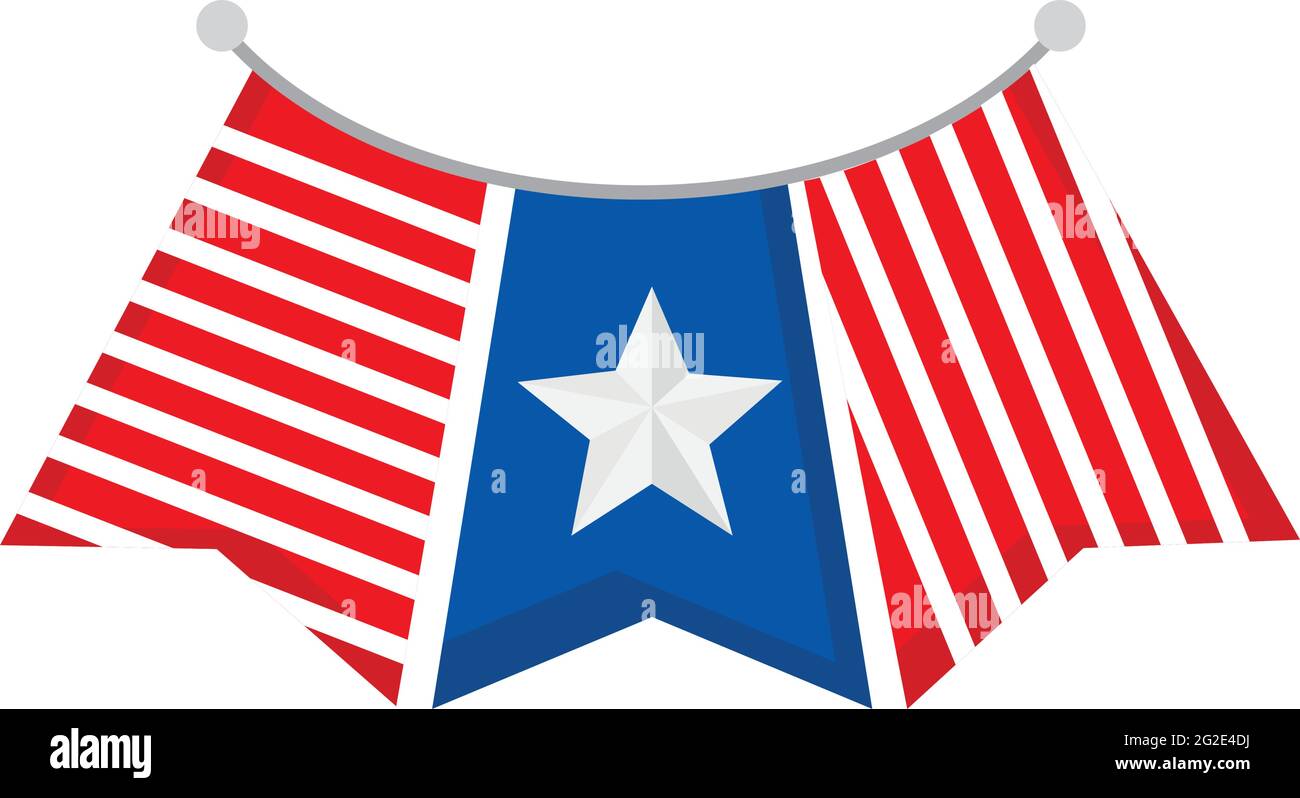 United states banner pennant Stock Vector Image & Art - Alamy