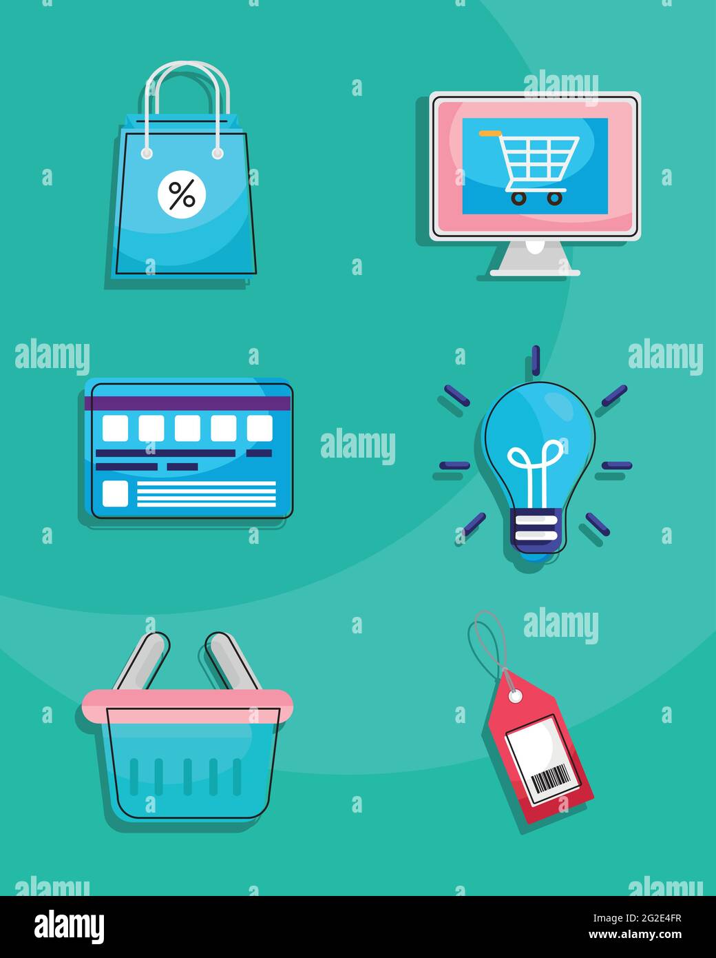 Ecommerce symbol collection Stock Vector Image & Art - Alamy