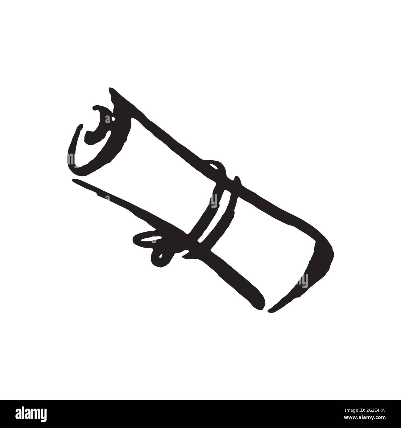 Magic mystical witch spell scroll hand drawn illustration Stock Vector ...