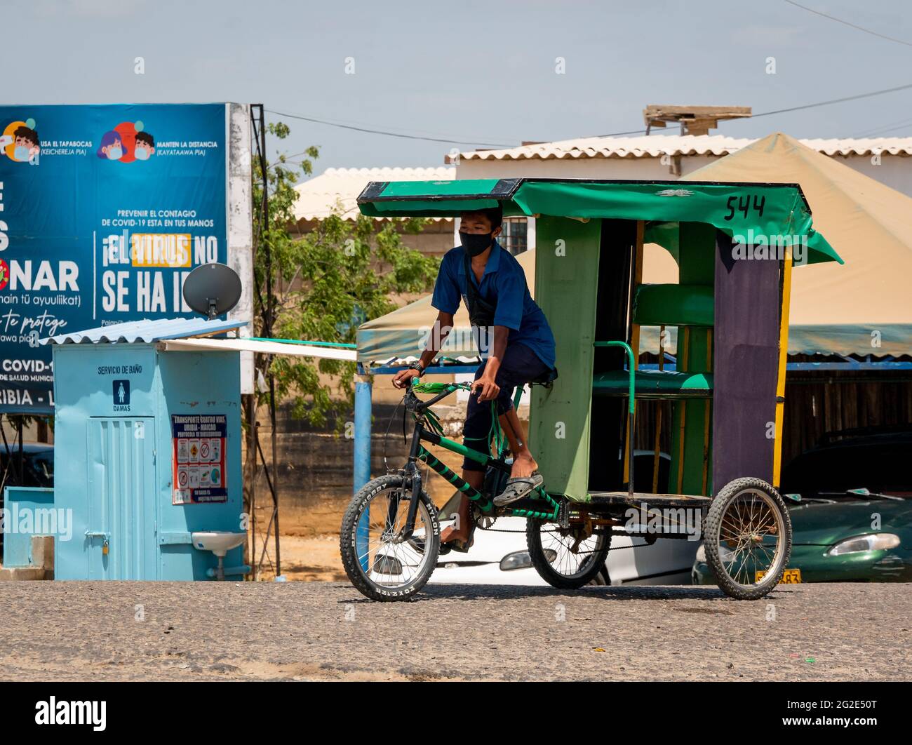 Uribia, La Guajira, Colombia - May 27 2021: Latin Indigenous Wayuu Man ...