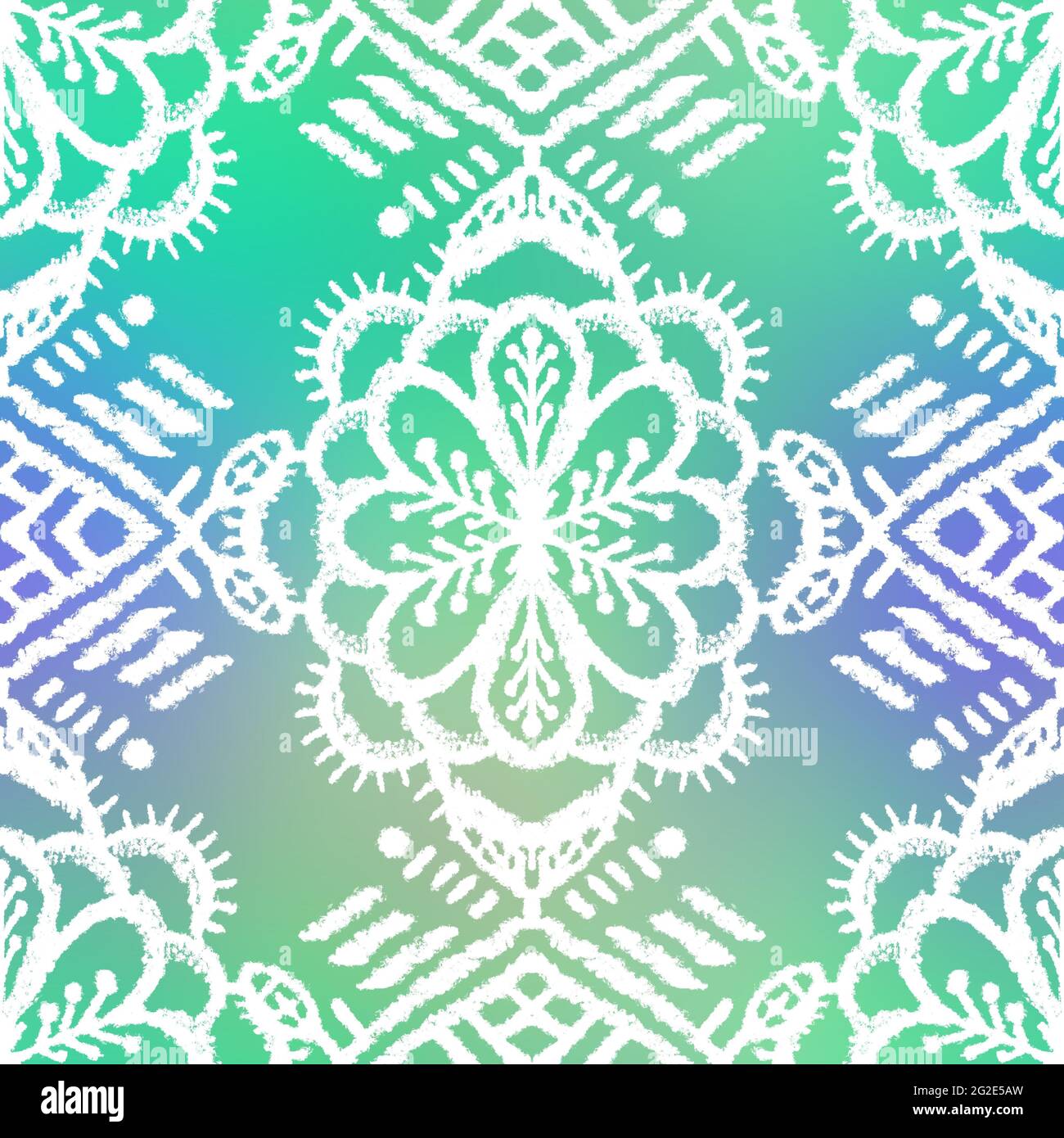 Seamless gradient tribal ethnic rug motif pattern Stock Photo - Alamy