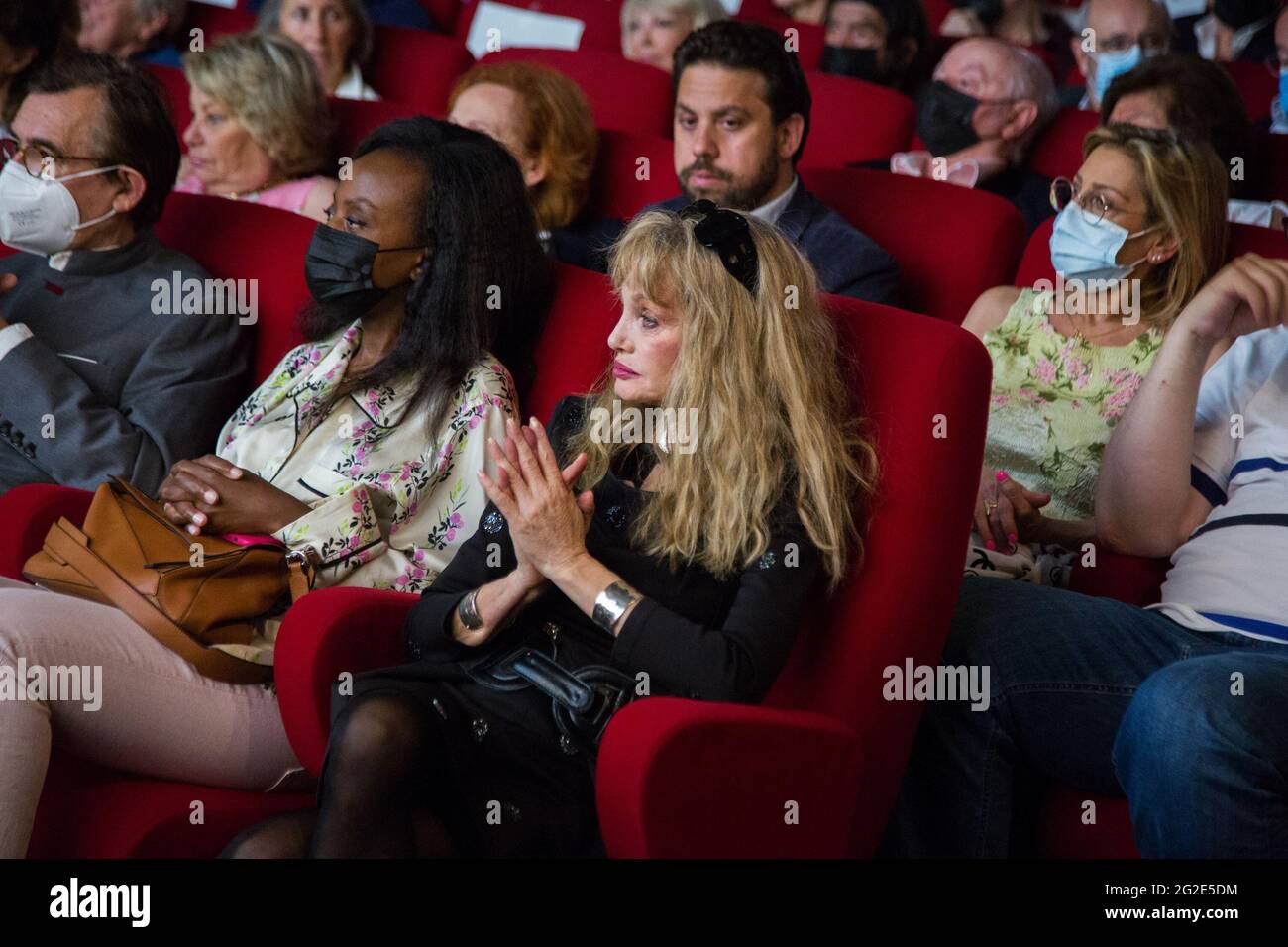 Arielle Dombasle attends the 'Une Autre Idee Du Monde' Documentary Film ...