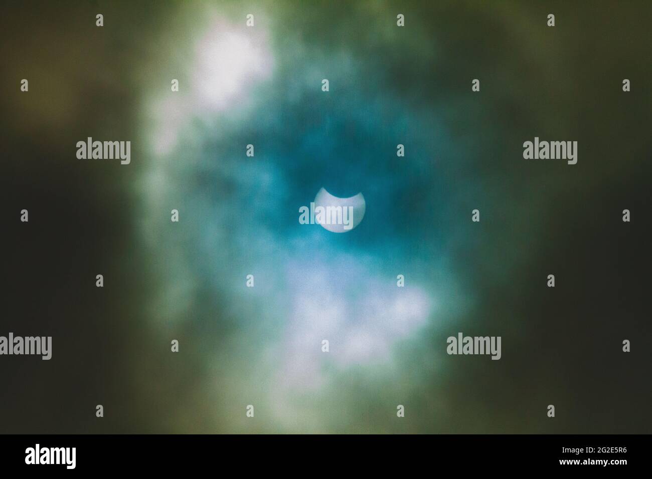 June 2021 partial solar eclipse hi-res stock photography and images - Alamy